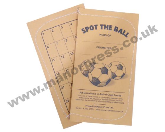 SPOT THE BALL TICKETS - 1 PACKET